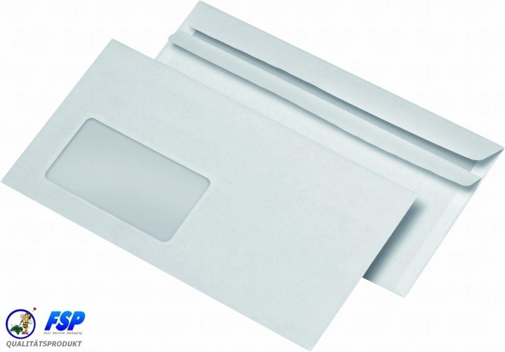 Briefumschläge DL DIN Lang mit Fenster sk weiß (1000 Stück)